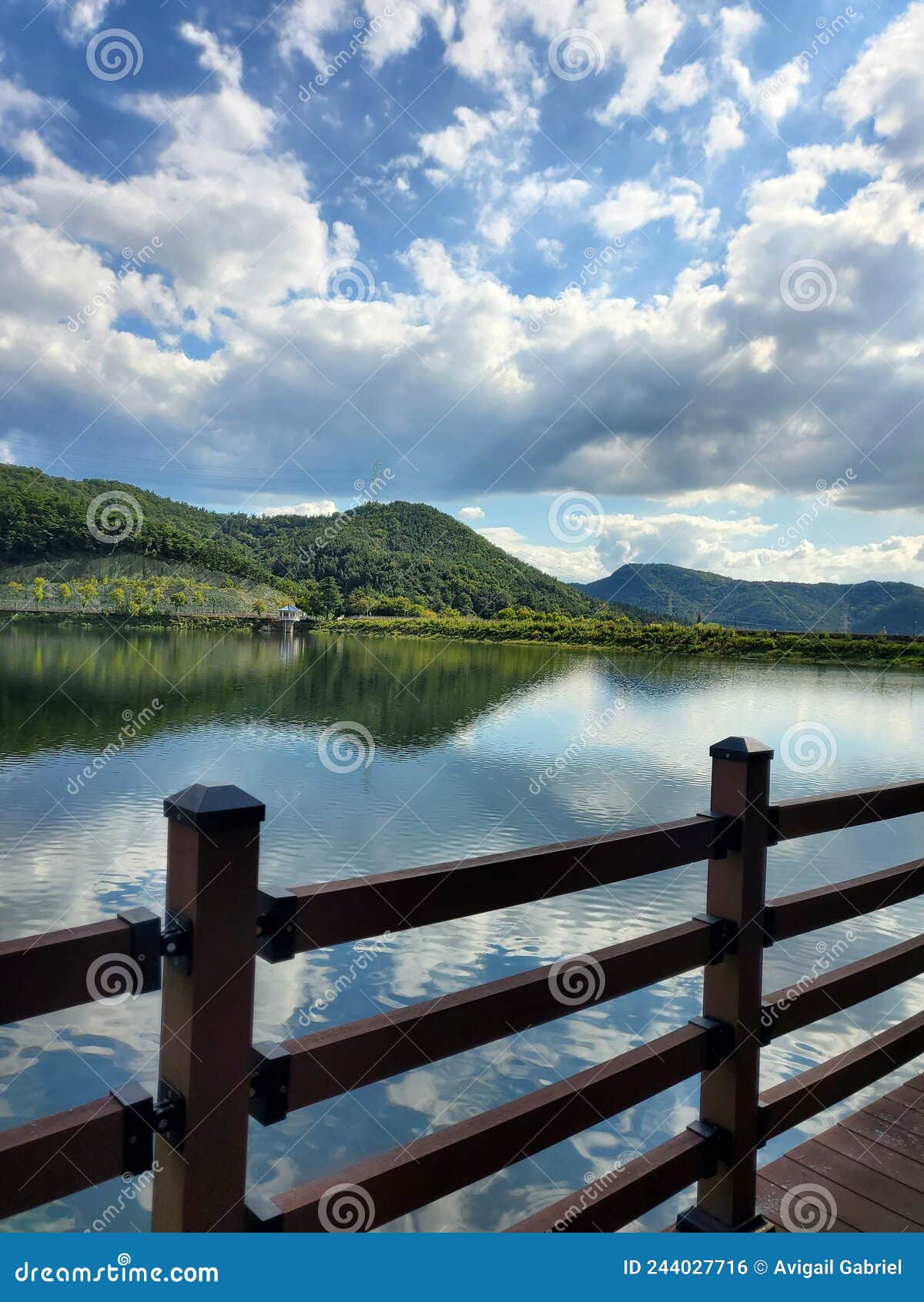 Nice View of Water and Mountains Stock Photo - Image of weather, blue ...