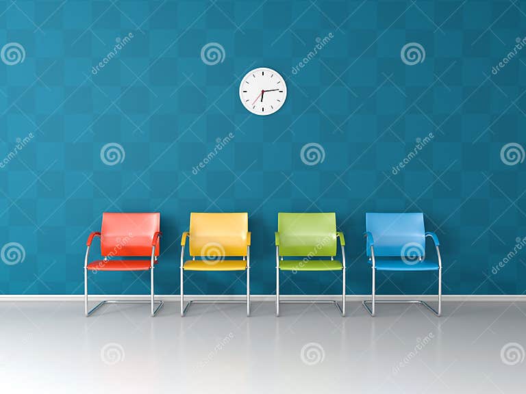 Nice waiting room stock illustration. Illustration of bleak - 64231592