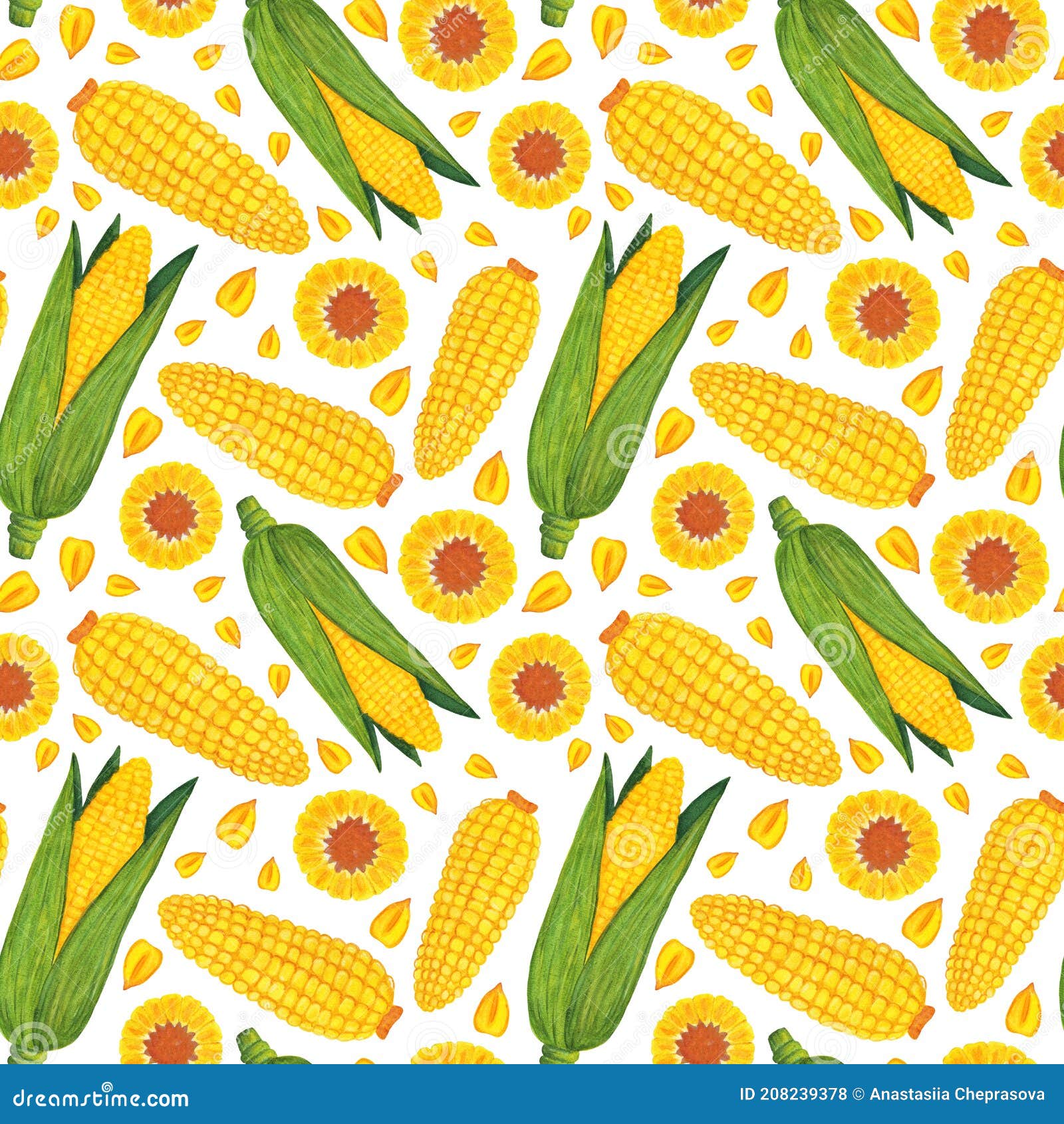 Corn Seamless Texture Tile Stock Photo | CartoonDealer.com #128719866
