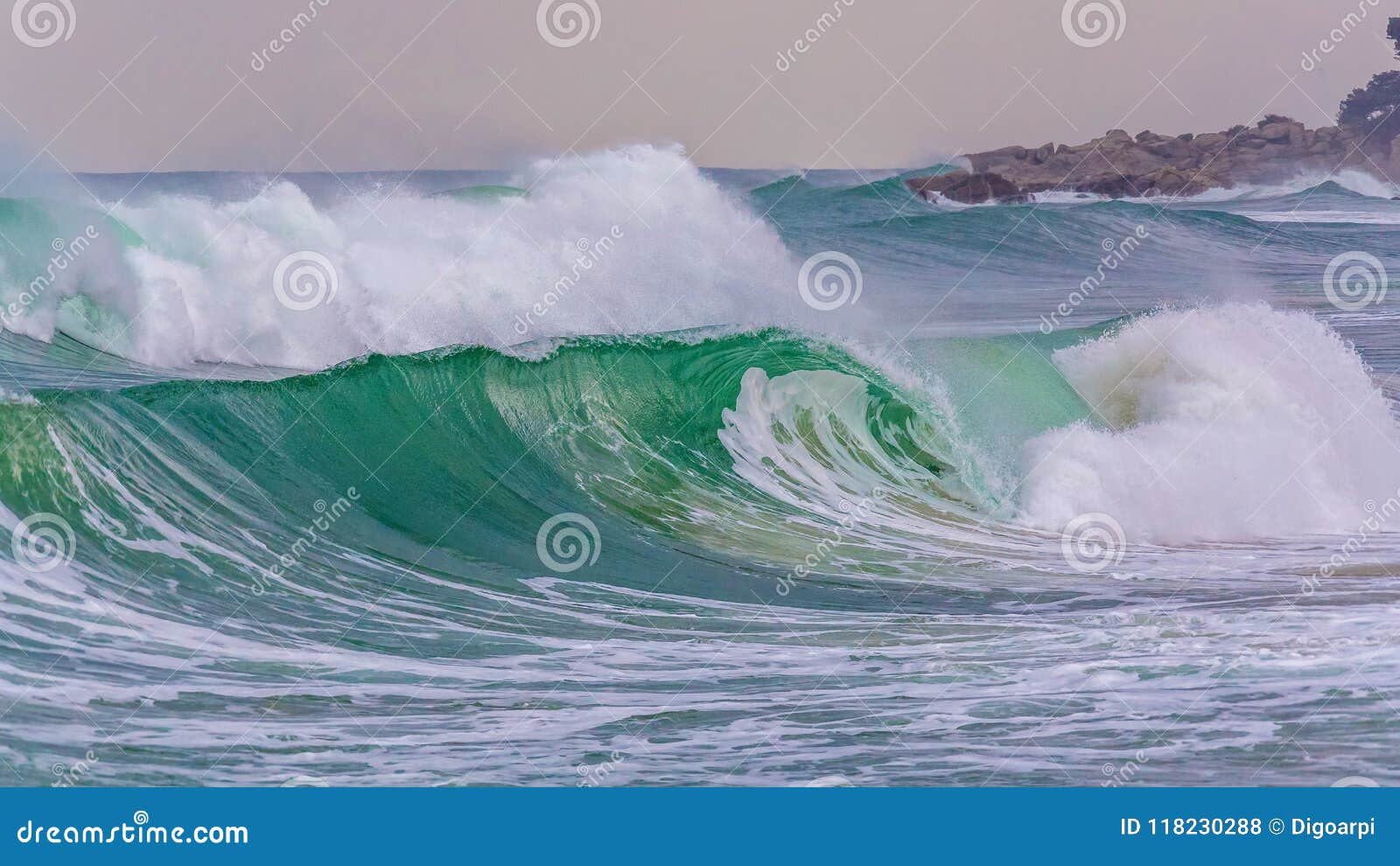 Nice Waves in the Mediterranean Ocean Stock Photo - Image of spain ...