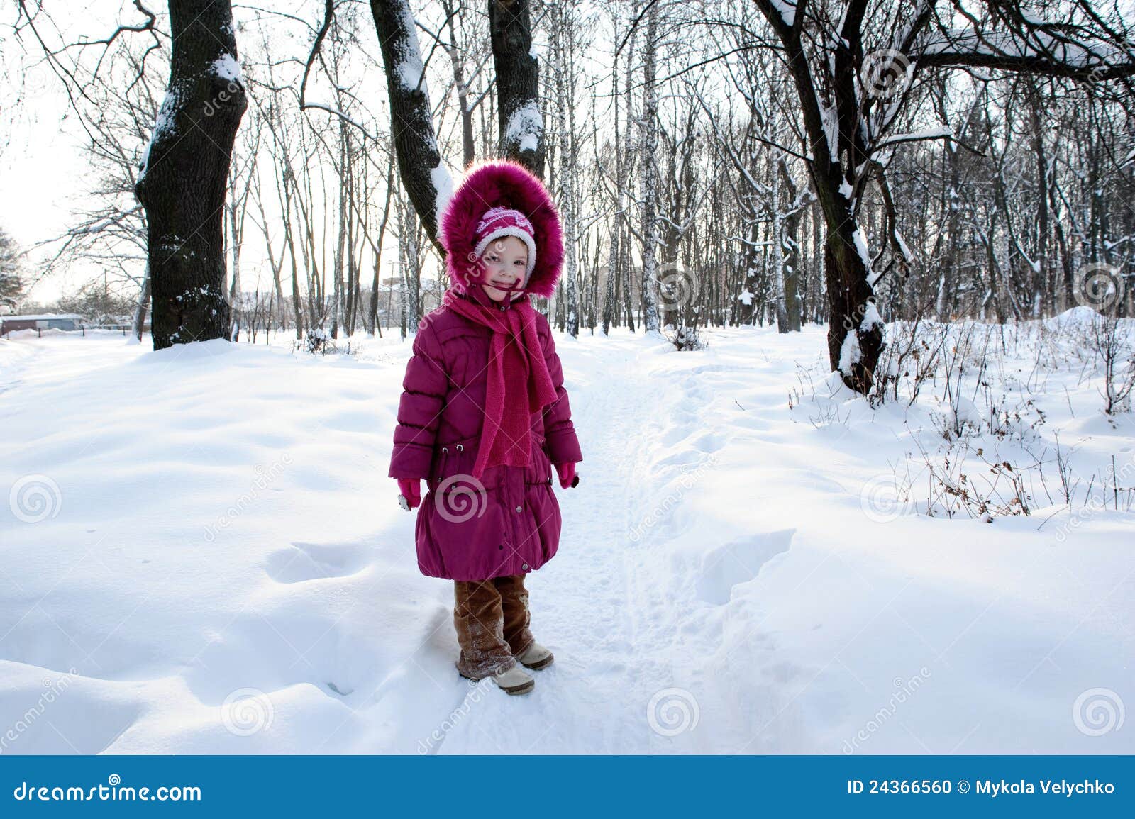 Nice weather stock photo. Image of cold, female, snowy - 24366560
