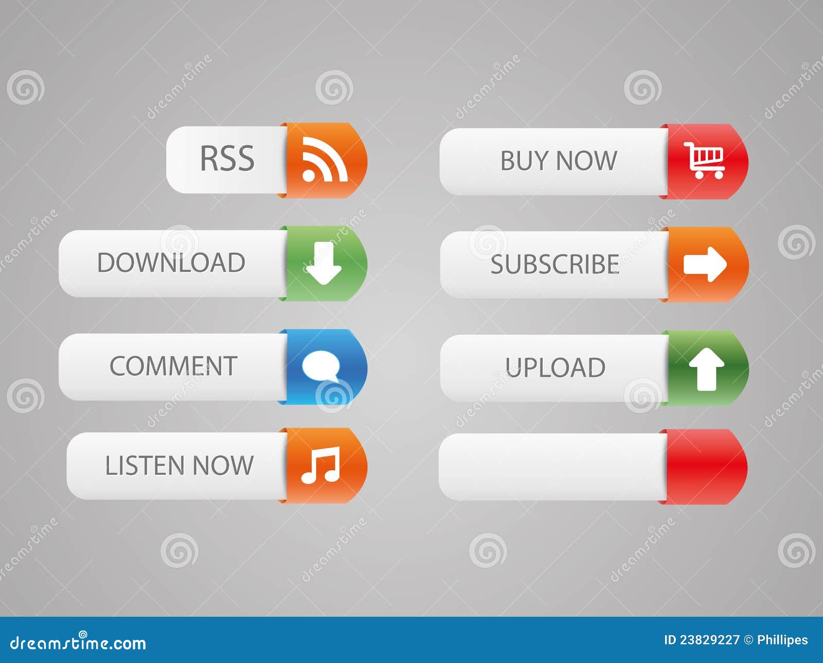 Nice web buttons stock illustration. Illustration of magnifier - 23829227