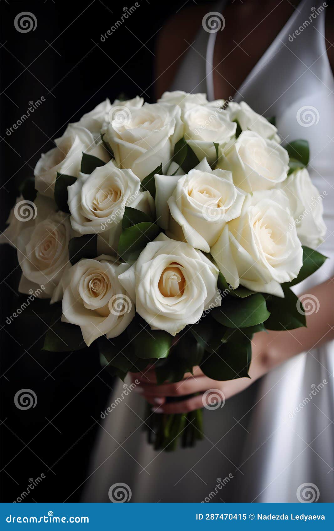 Nice Wedding Bouquet in Bride S Hand. Stock Image - Image of color ...