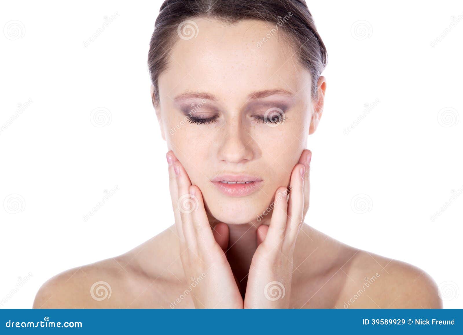Nice Wellnes Face Very Close Up Stock Image - Image of hygiene, close ...