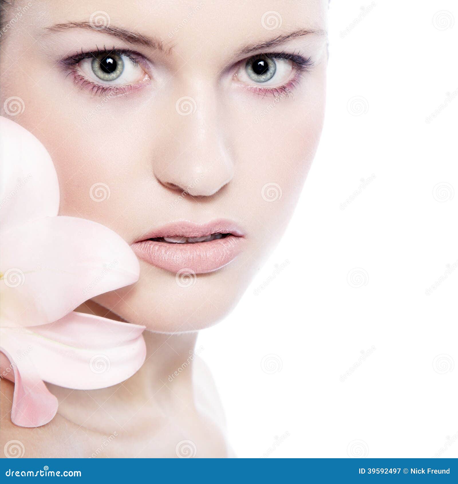 Nice Wellnes Face Very Close Up Stock Image - Image of model ...