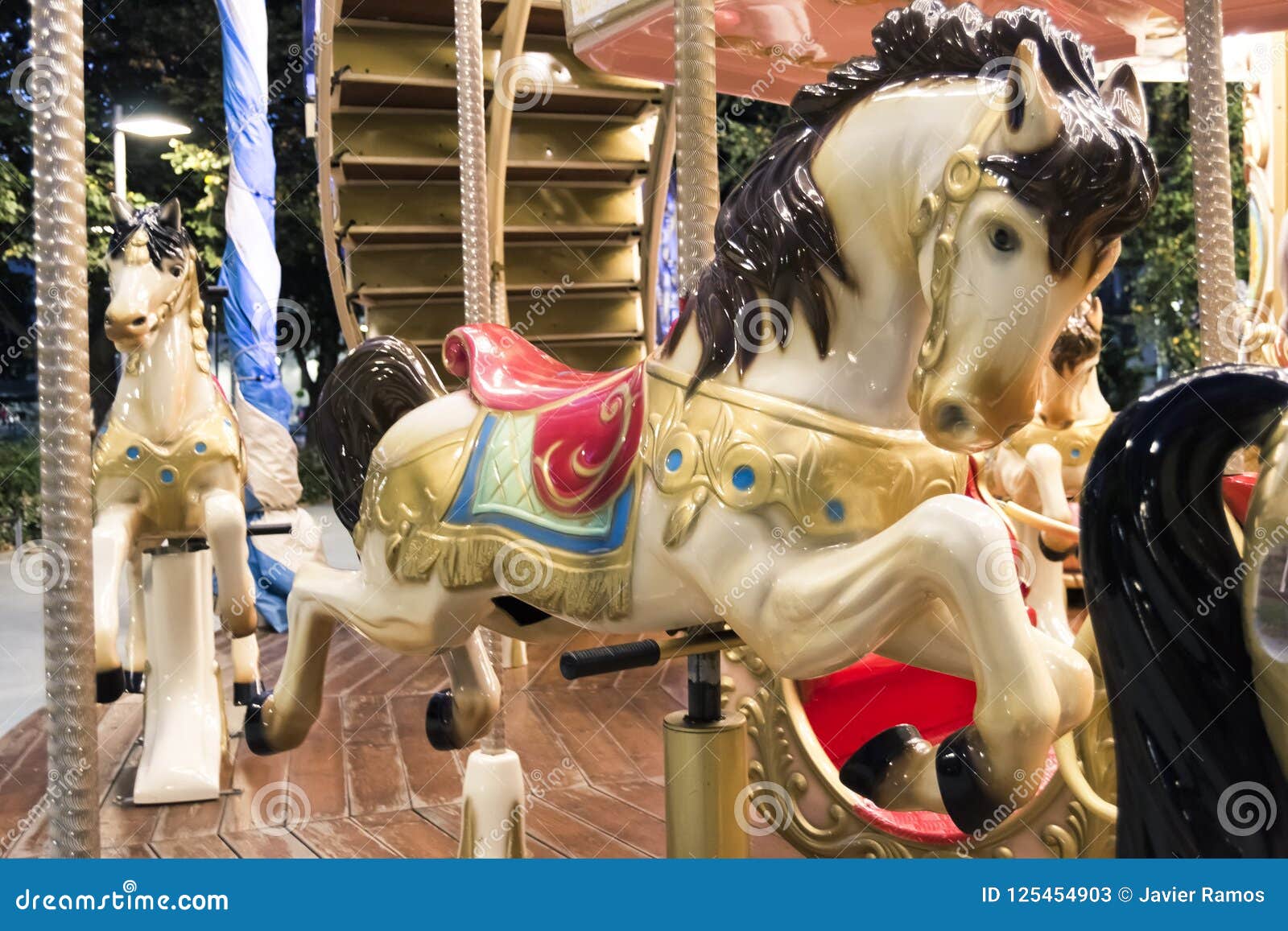 White Carousel Unicorn Stock Photo | CartoonDealer.com #1483884