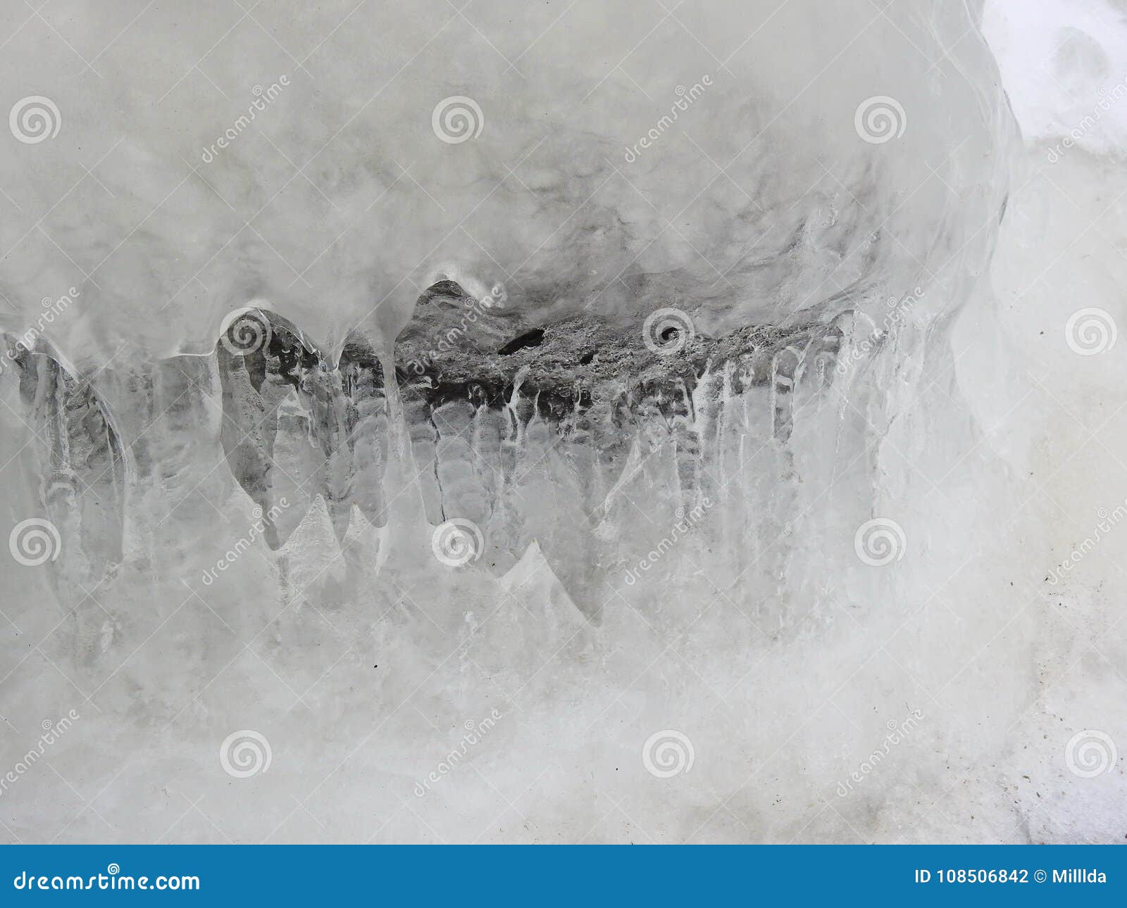 Beautiful Winter Ice on Curonian Spit Shore, Lithuania Stock Photo ...