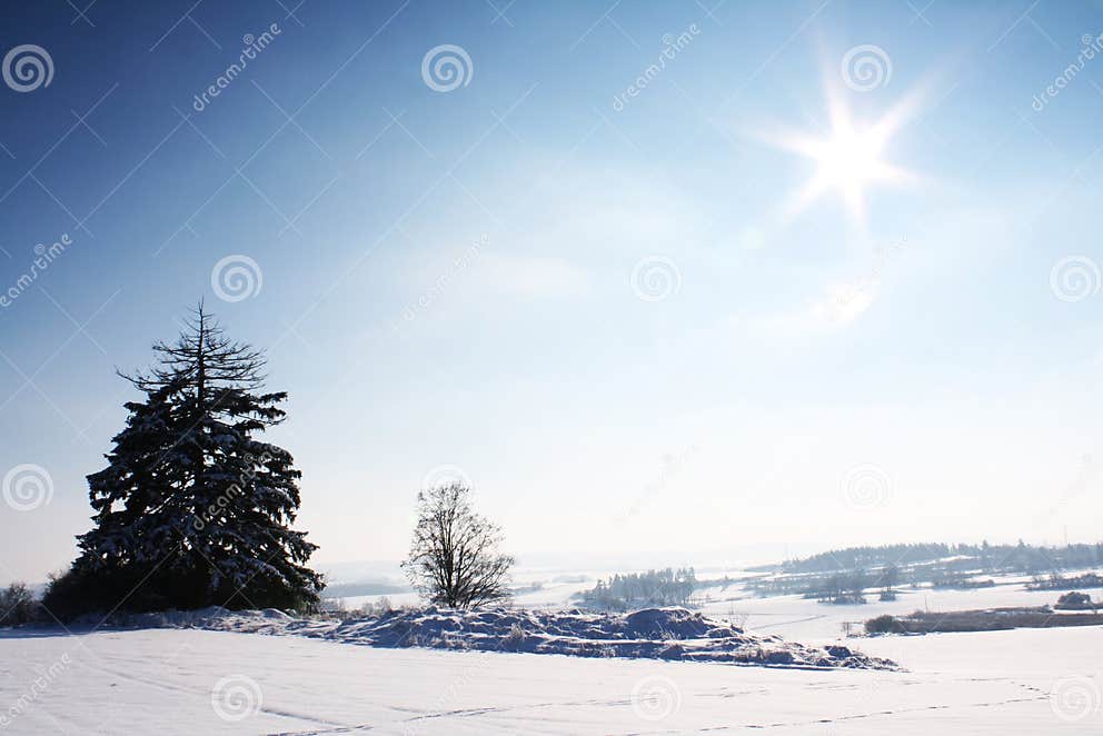 Nice winter scenery stock image. Image of majestic, summit - 21539633