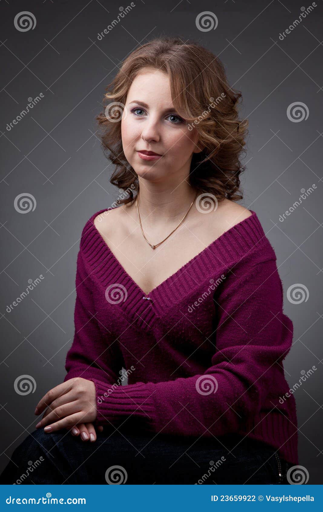 Nice woman stock photo. Image of portrait, smile, face - 23659922