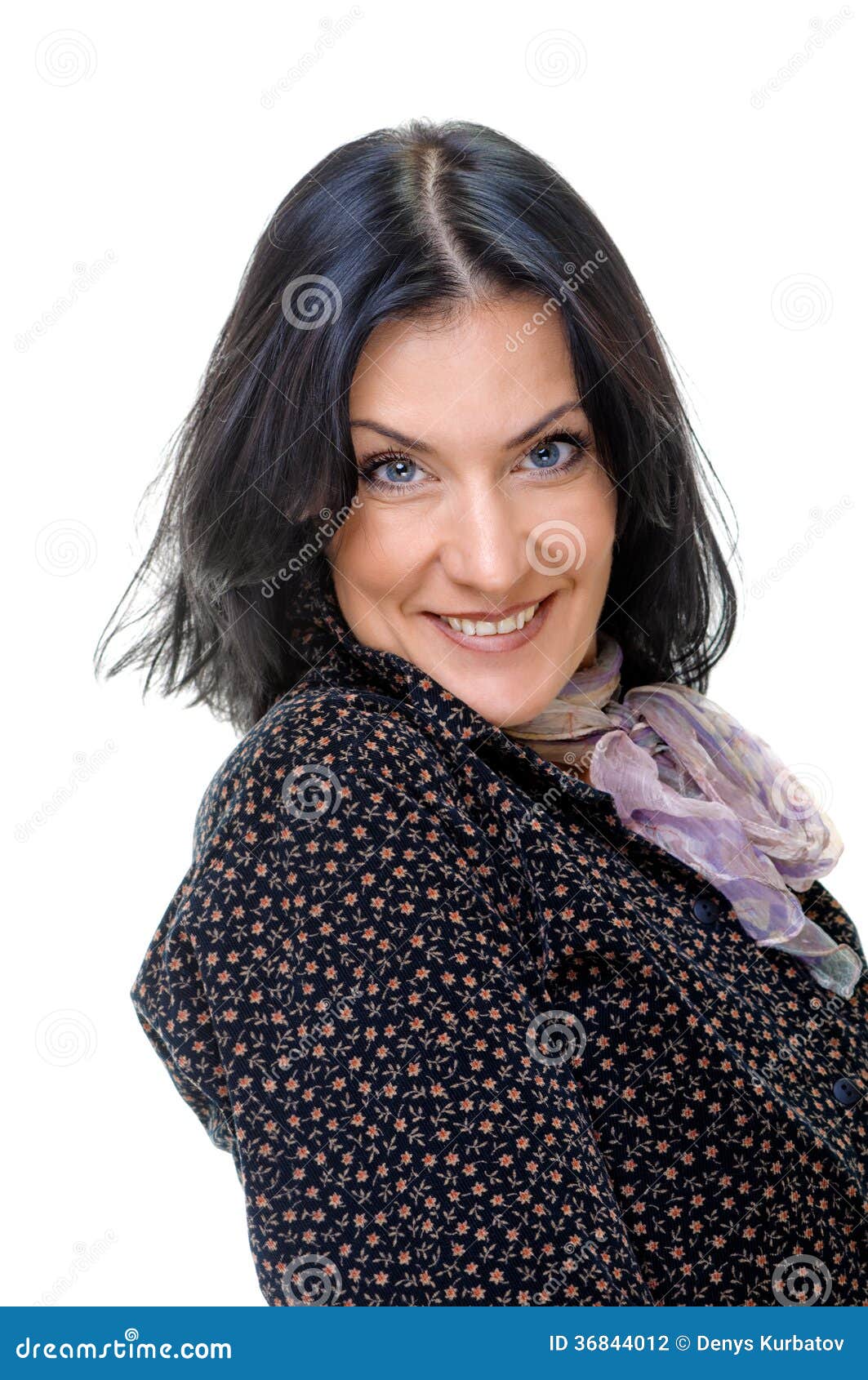 Happy smiling lady stock photo. Image of attractive, portrait - 36844012