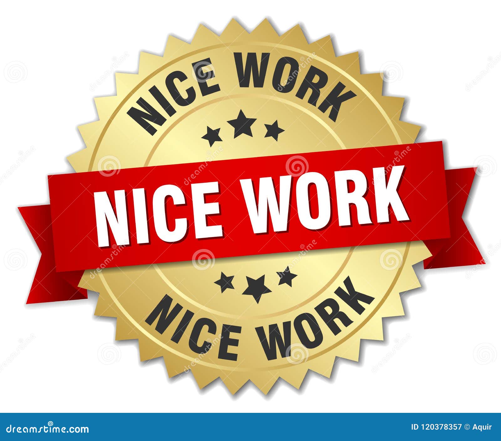 Nice work stock vector. Illustration of work, banner - 120378357