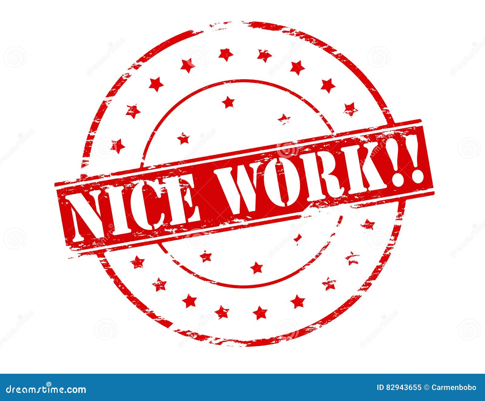 Nice work stock illustration. Illustration of round, achievement - 82943655