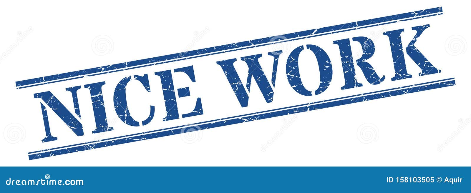 Nice work stamp stock vector. Illustration of vintage - 158103505