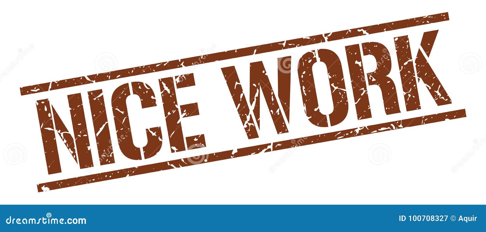 Nice work stamp stock vector. Illustration of isolated - 100708327