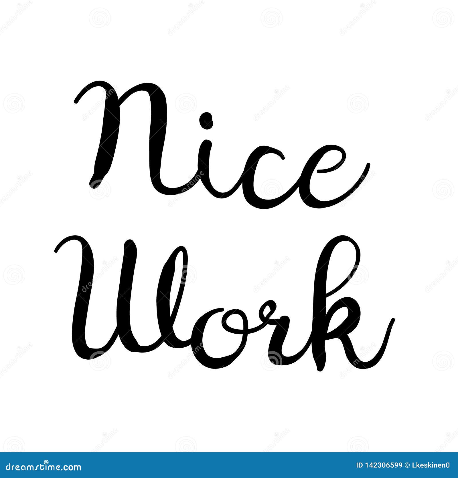 Nice work stamp on white stock vector. Illustration of mark - 142306599