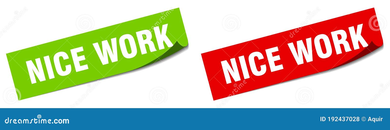 Nice Work Sticker. Nice Work Sign Set Stock Vector - Illustration of ...