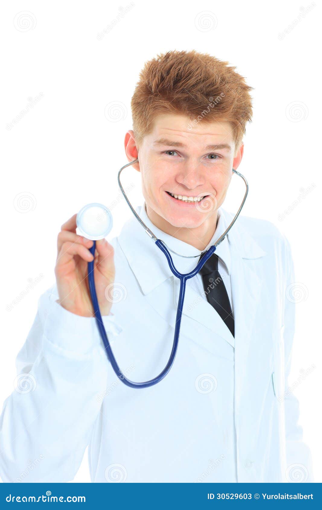 Nice young doctor stock image. Image of medicine, isolated - 30529603