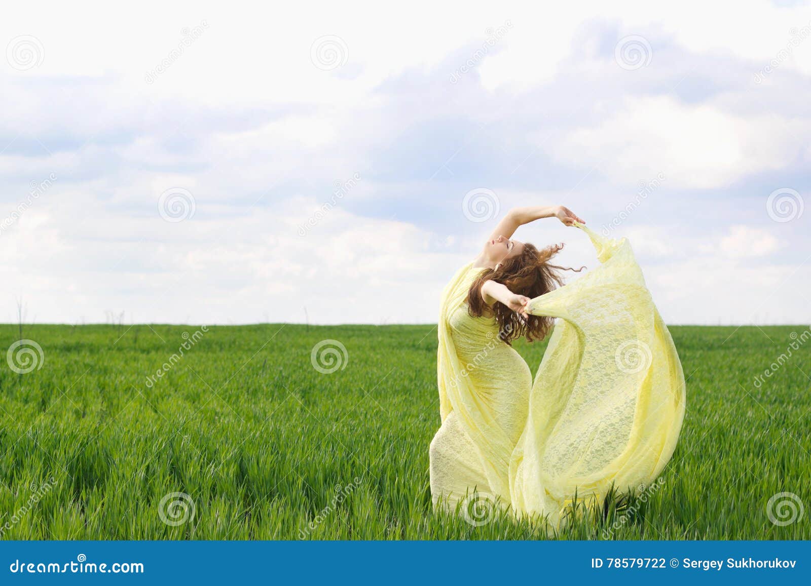 Nice young woman dancing stock photo. Image of beauty - 78579722
