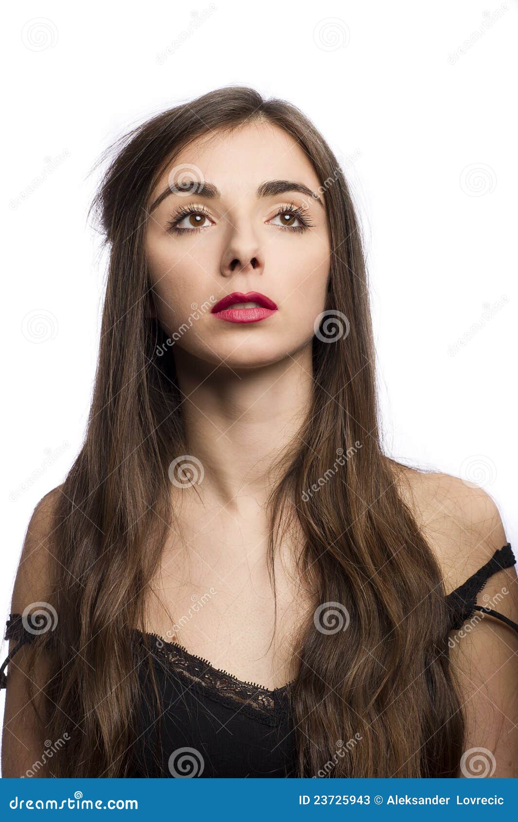 Nice Young Woman Looking In The Distance Stock Photos - Image: 23725943