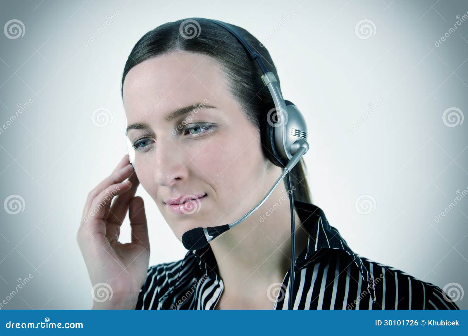 Operator stock photo. Image of attractive, foreground - 30101726
