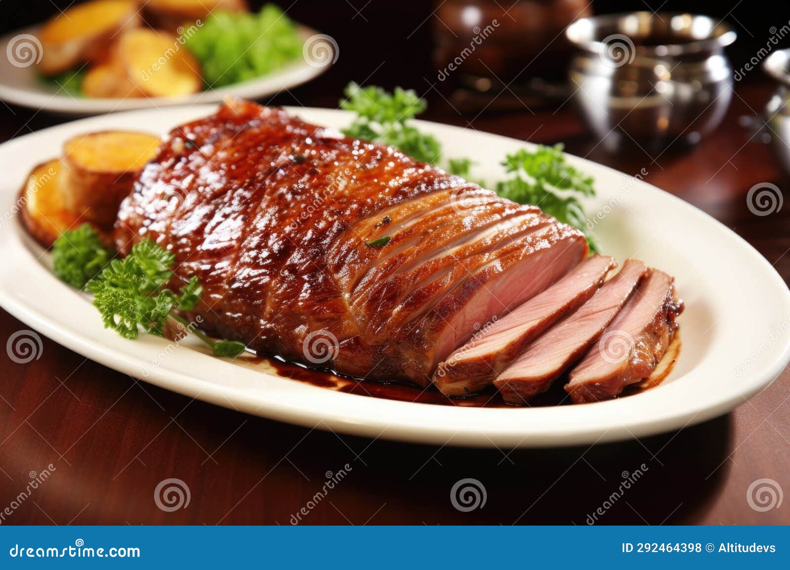 Nicely Cooked Duck with Nice Texture Stock Illustration - Illustration ...