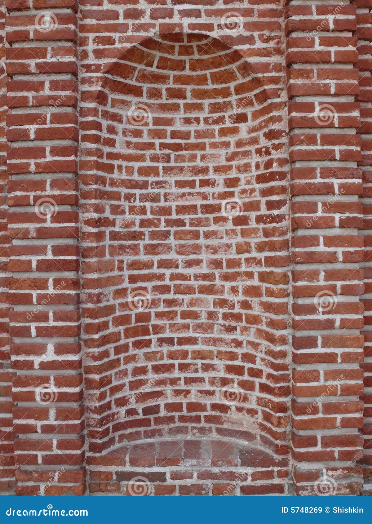 Niche brick stock image. Image of background, cement, decay - 5748269