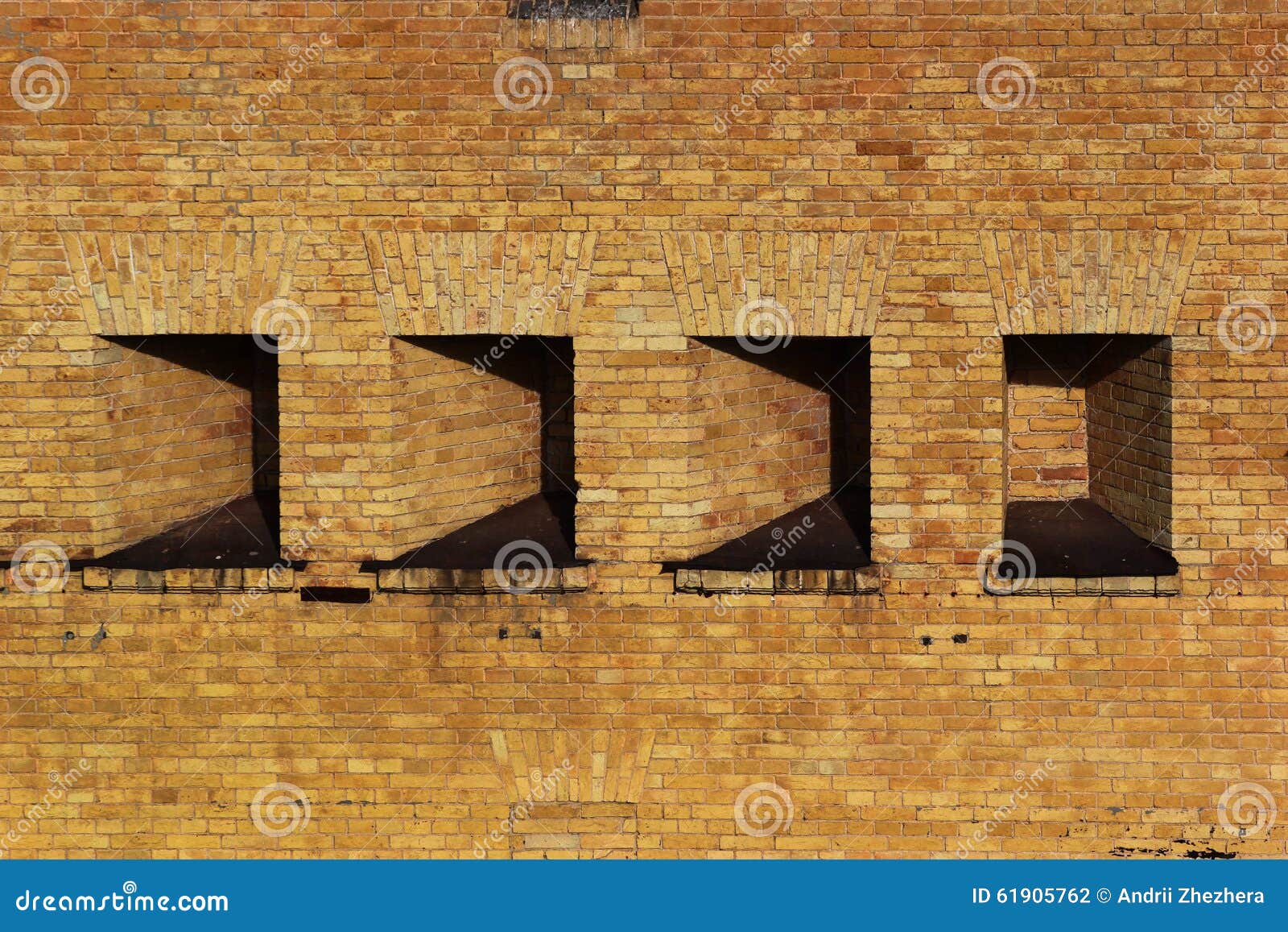 Niches in Thick Castle Wall Stock Photo - Image of building, closeup ...