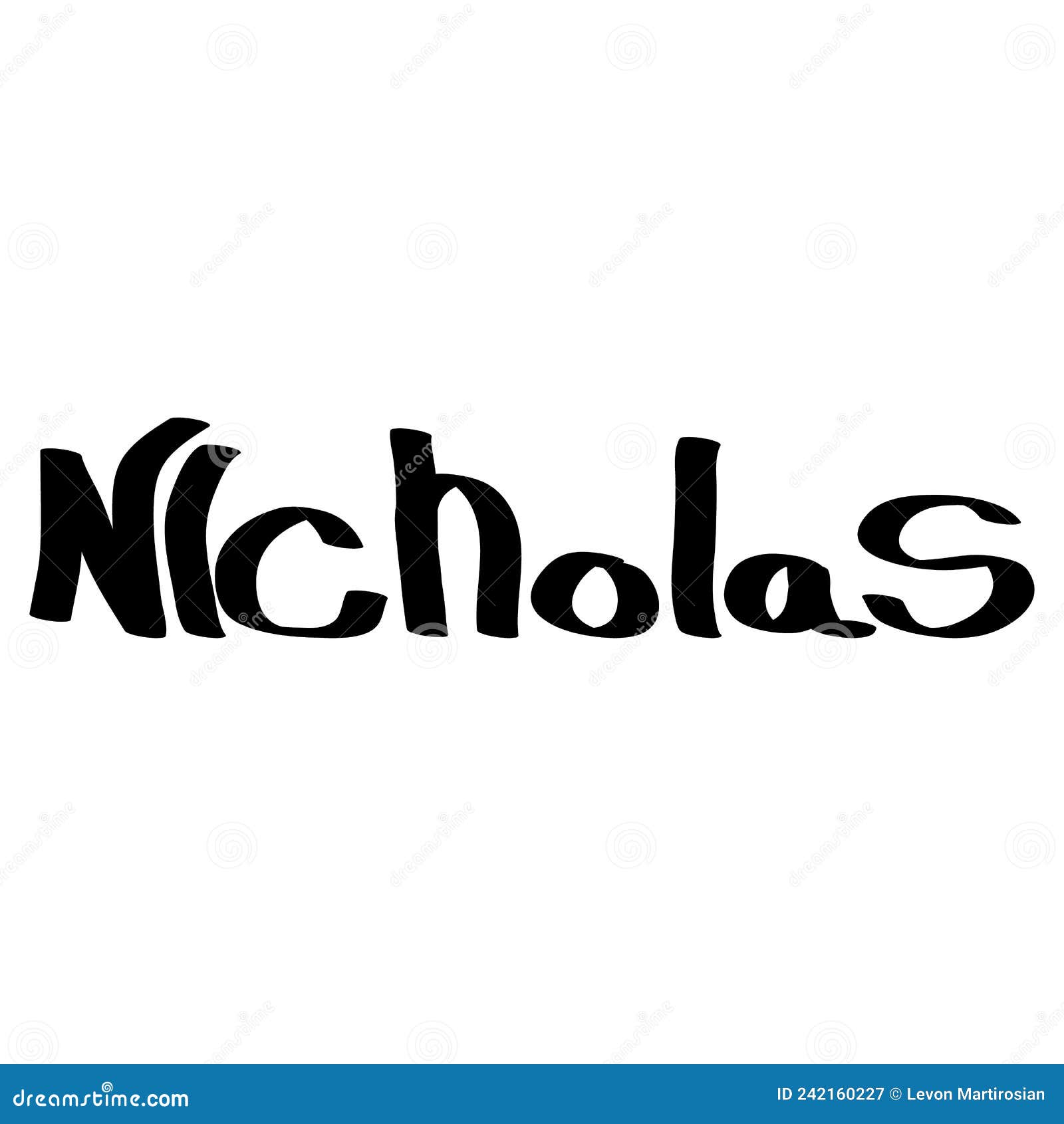Nicholas Male Name Street Art Design. Graffiti Tag Nicholas. Vector Art ...