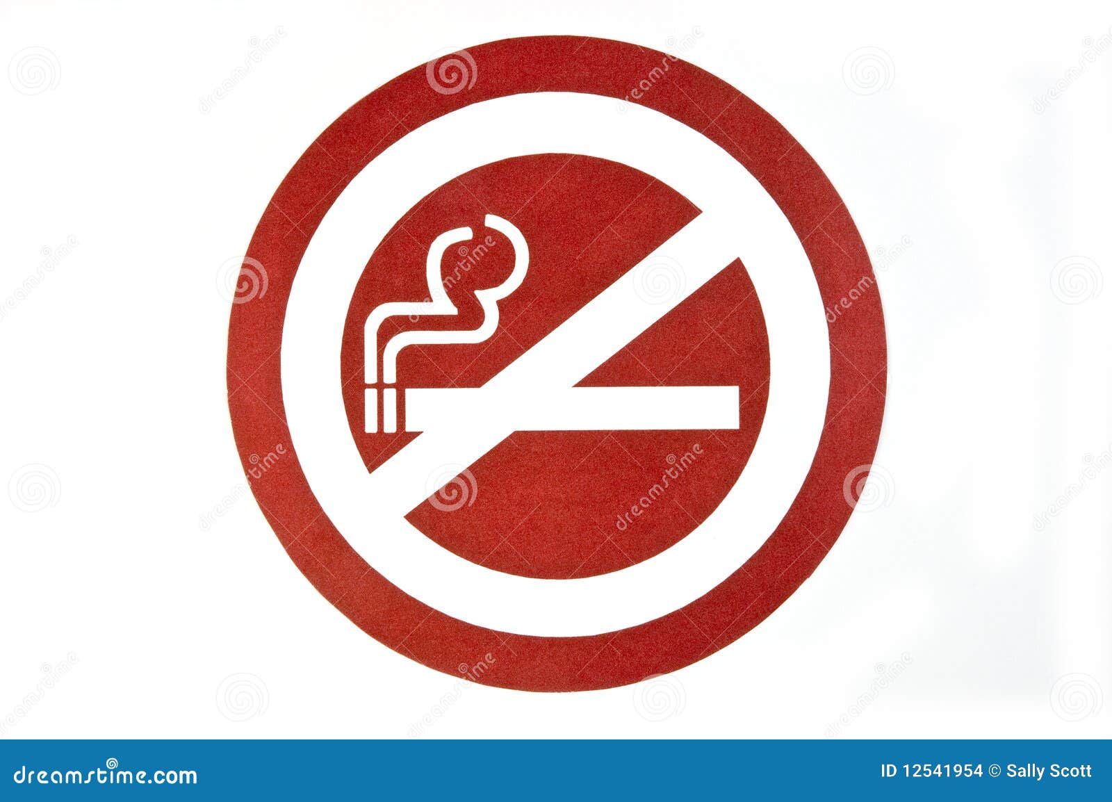 Nichtraucherschild stock abbildung. Illustration von horizontal - 12541954