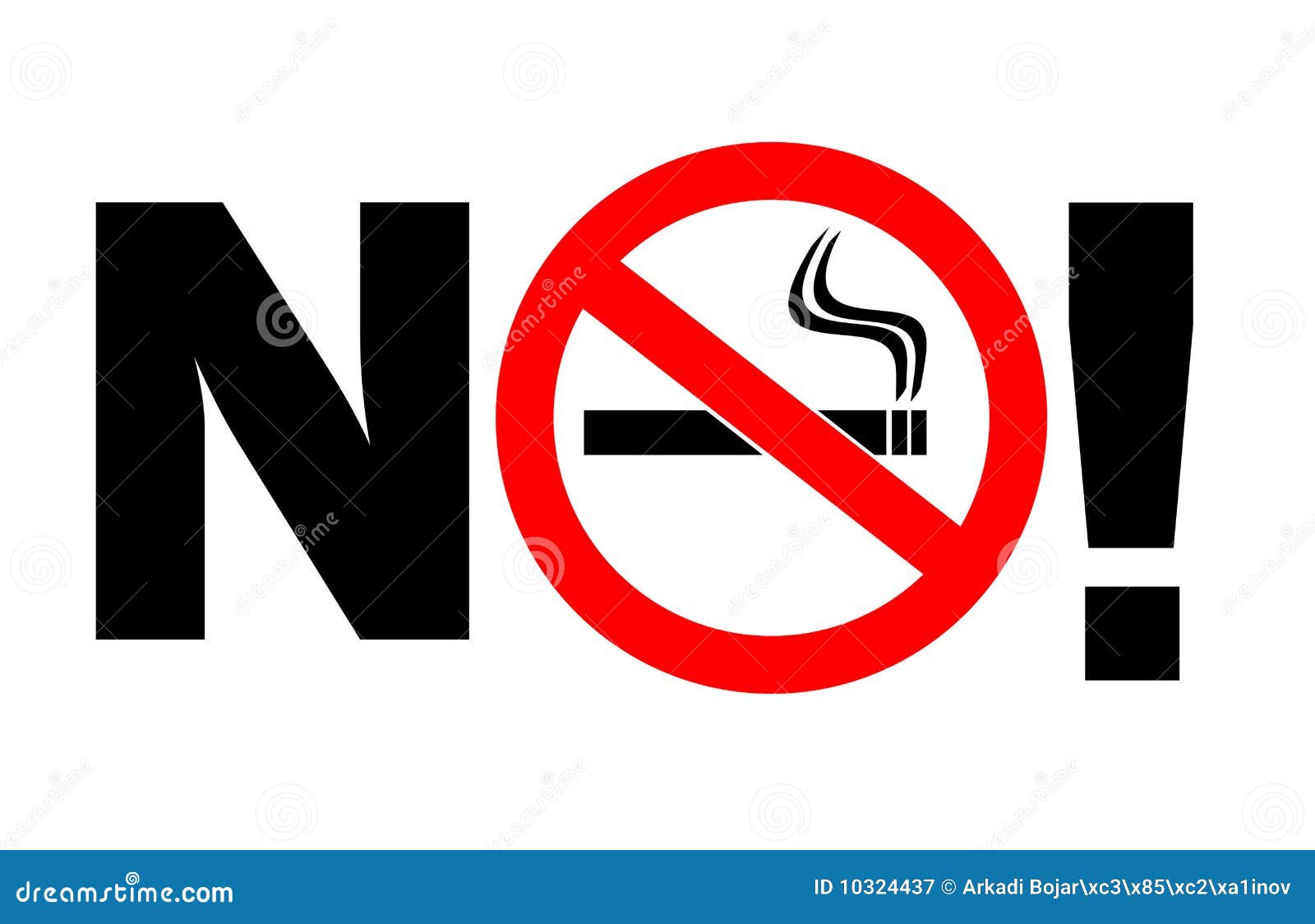 Nichtraucherzeichen stock abbildung. Illustration von abbildung - 10324437