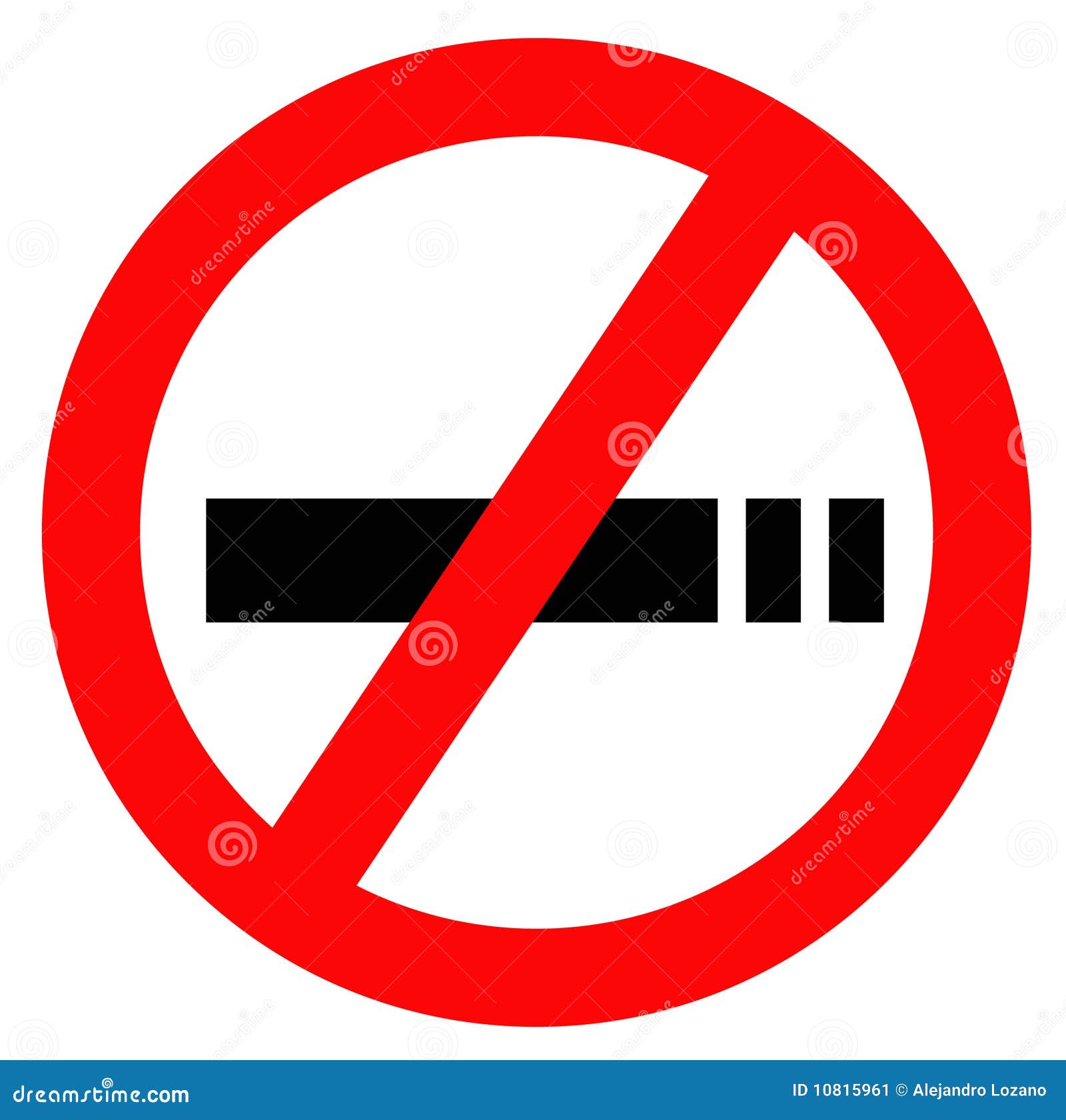 Nichtraucherzeichen vektor abbildung. Illustration von graphisch - 10815961