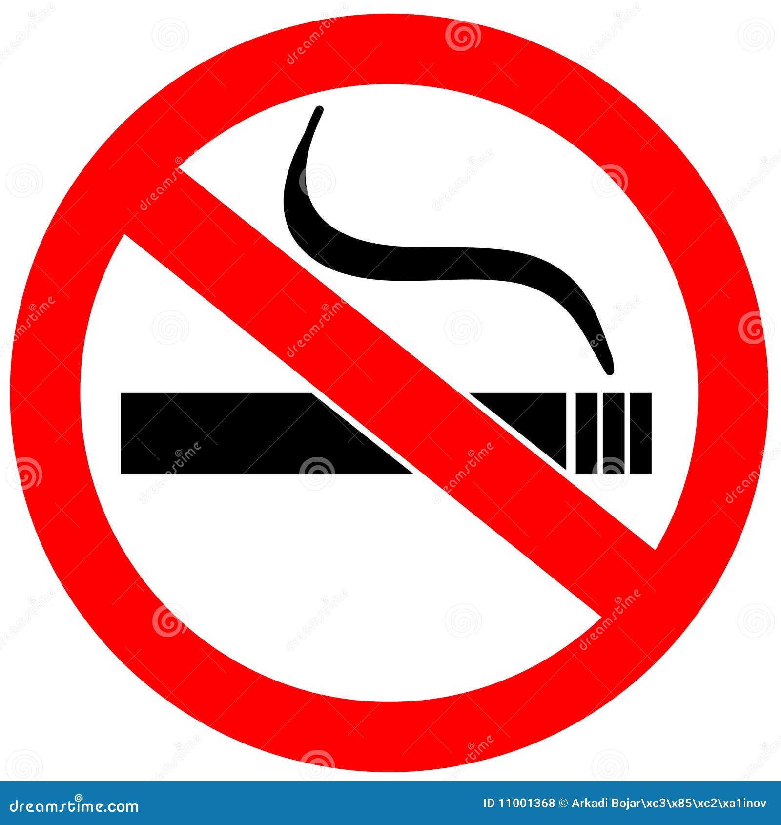 Nichtraucherzeichen stock abbildung. Illustration von kleber - 11001368