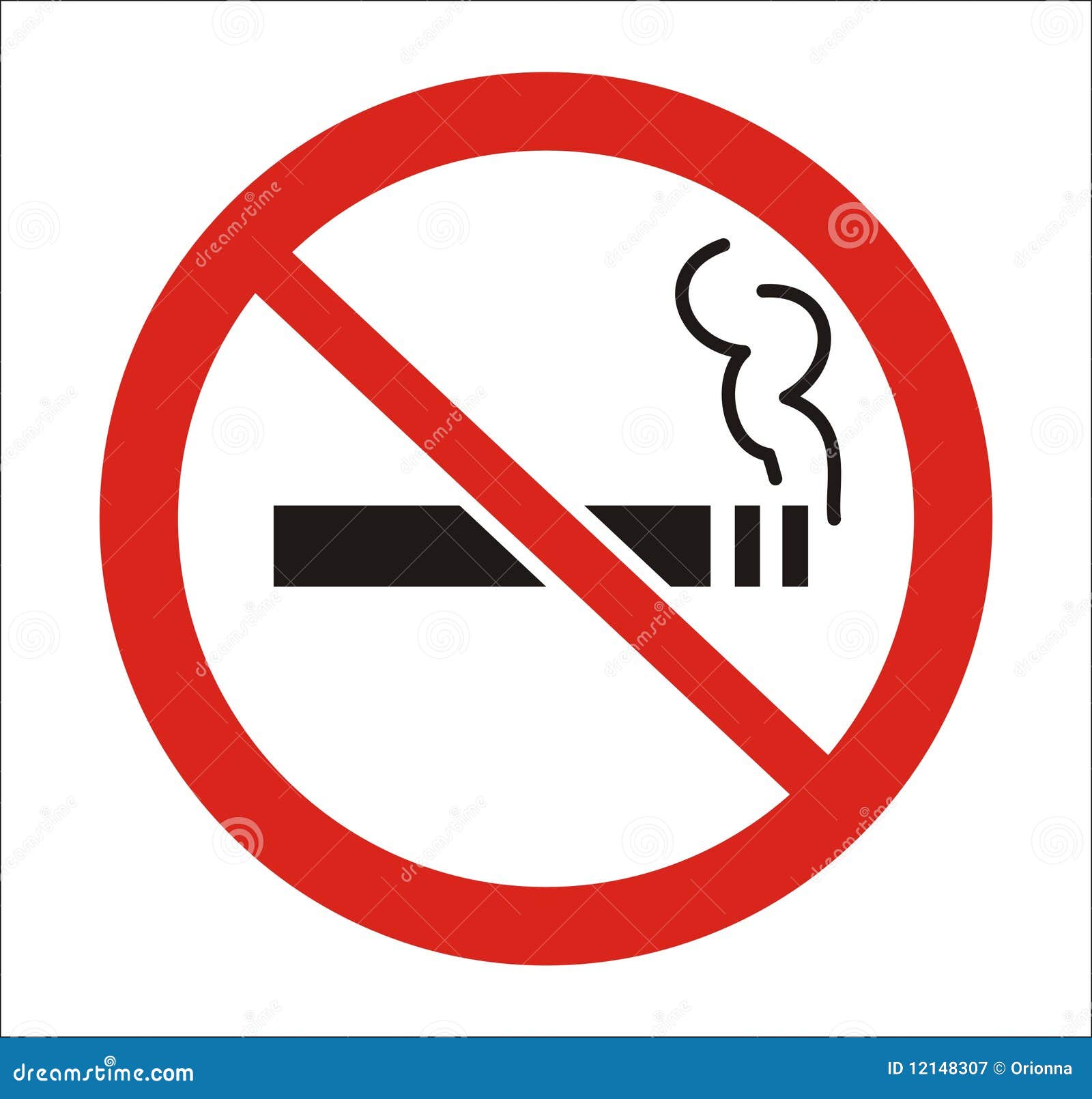 Nichtraucherzeichen vektor abbildung. Illustration von rauchen - 12148307