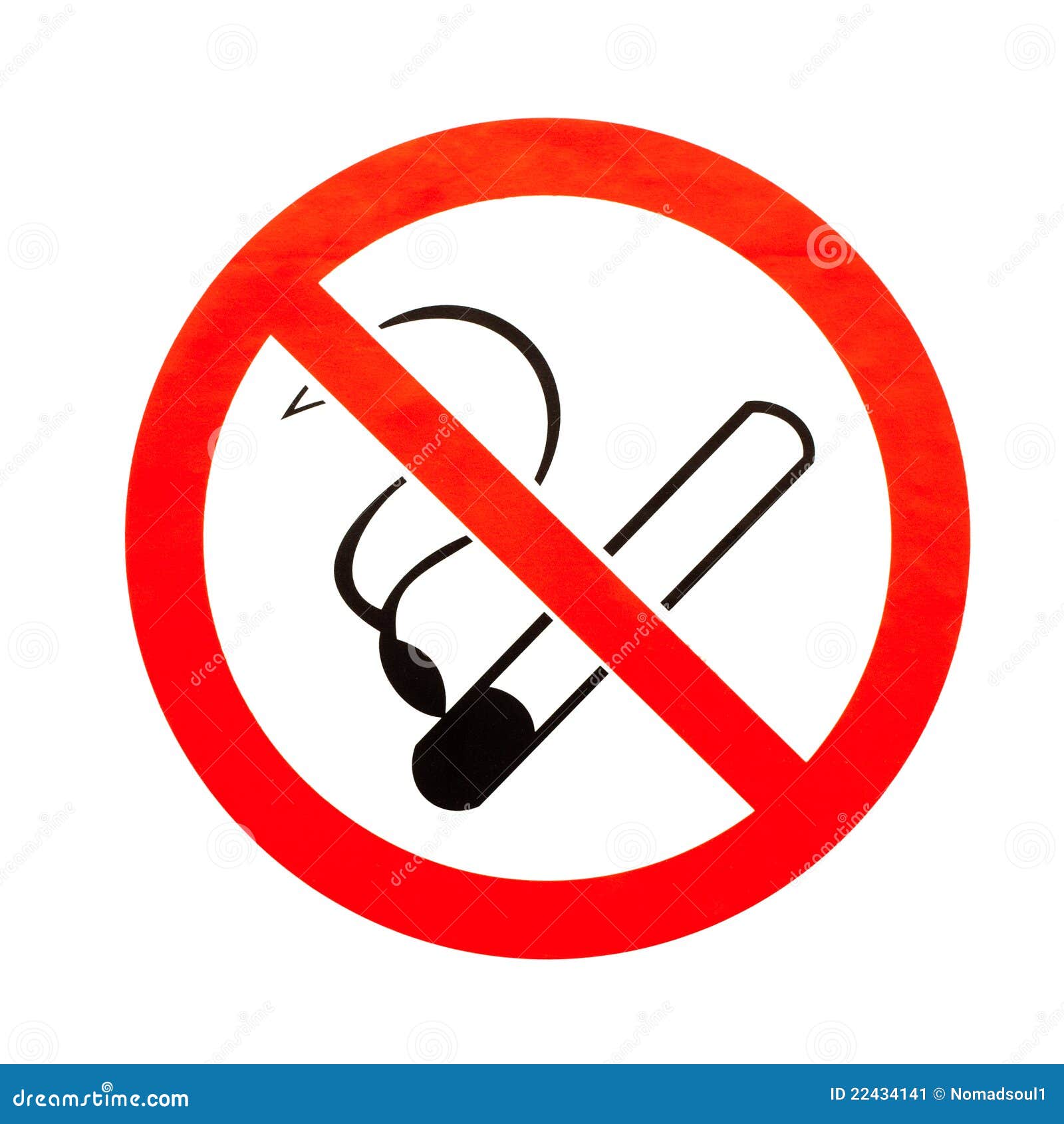 Nichtraucherzeichen stockbild. Bild von lebensstile, gewährt - 22434141