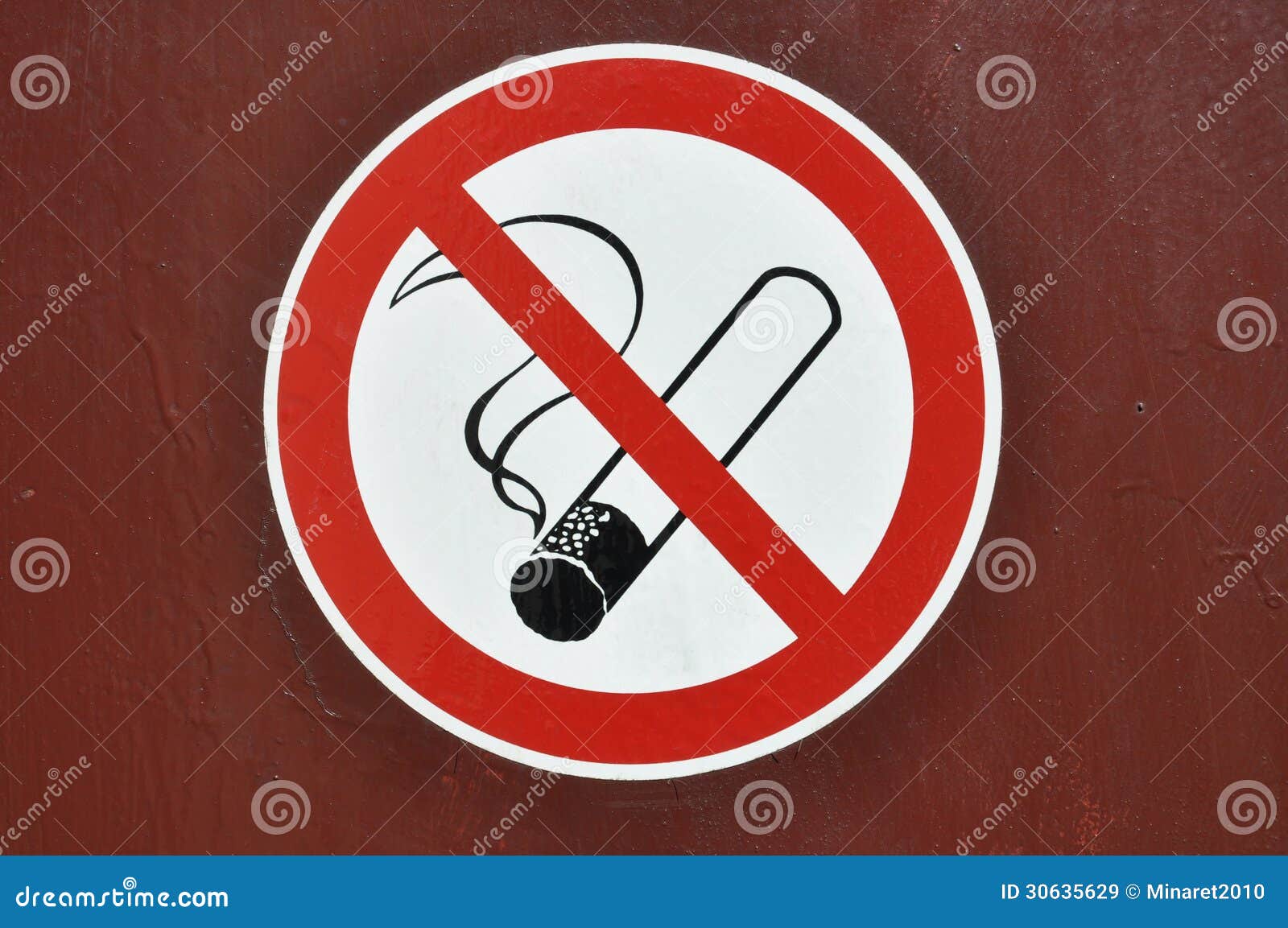 Nichtraucherzeichen stockbild. Bild von nikotin, warnung - 30635629