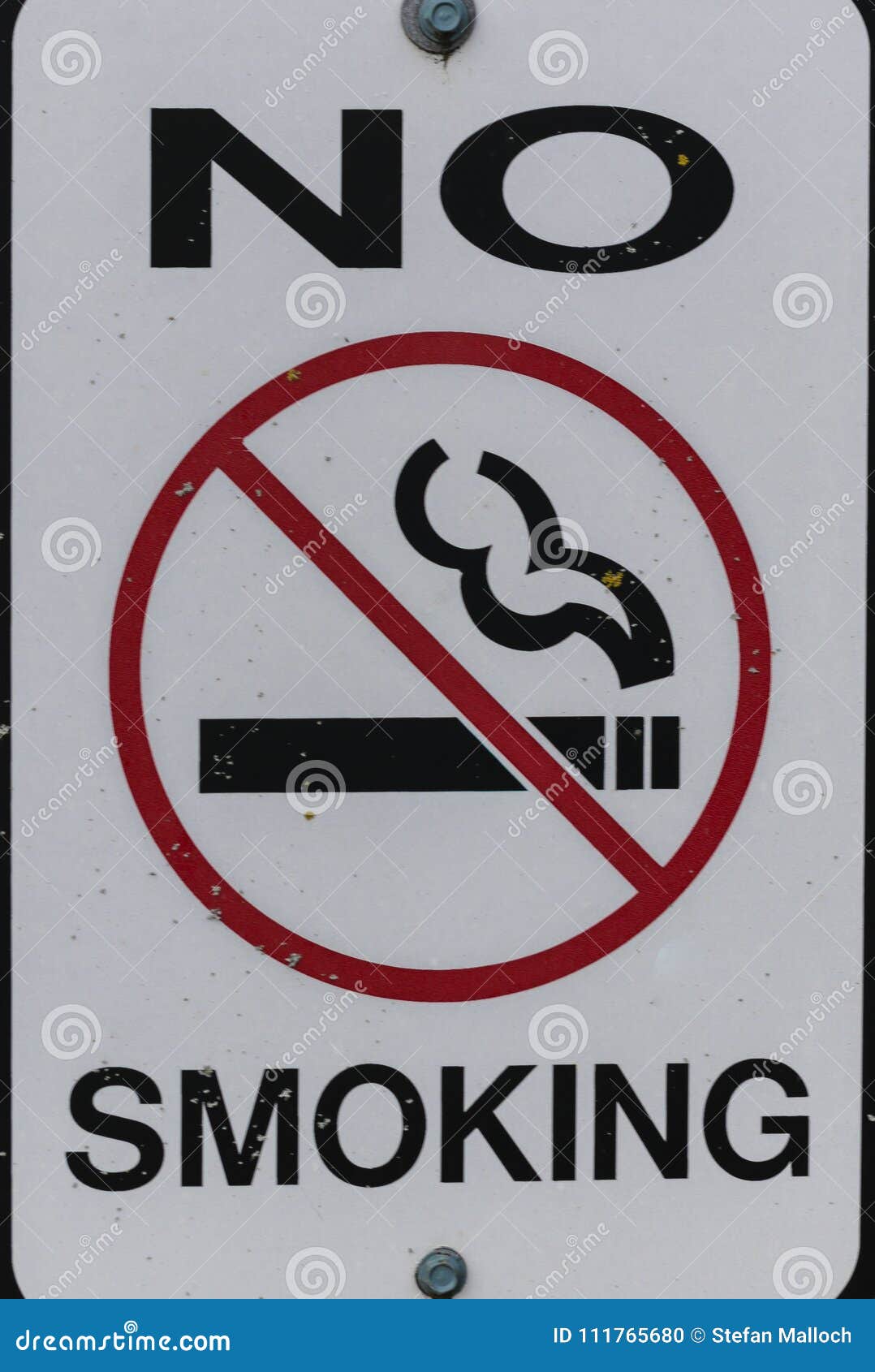 Nichtraucherzeichen Auf Einem Zeichen Stockfoto - Bild von zeichen ...