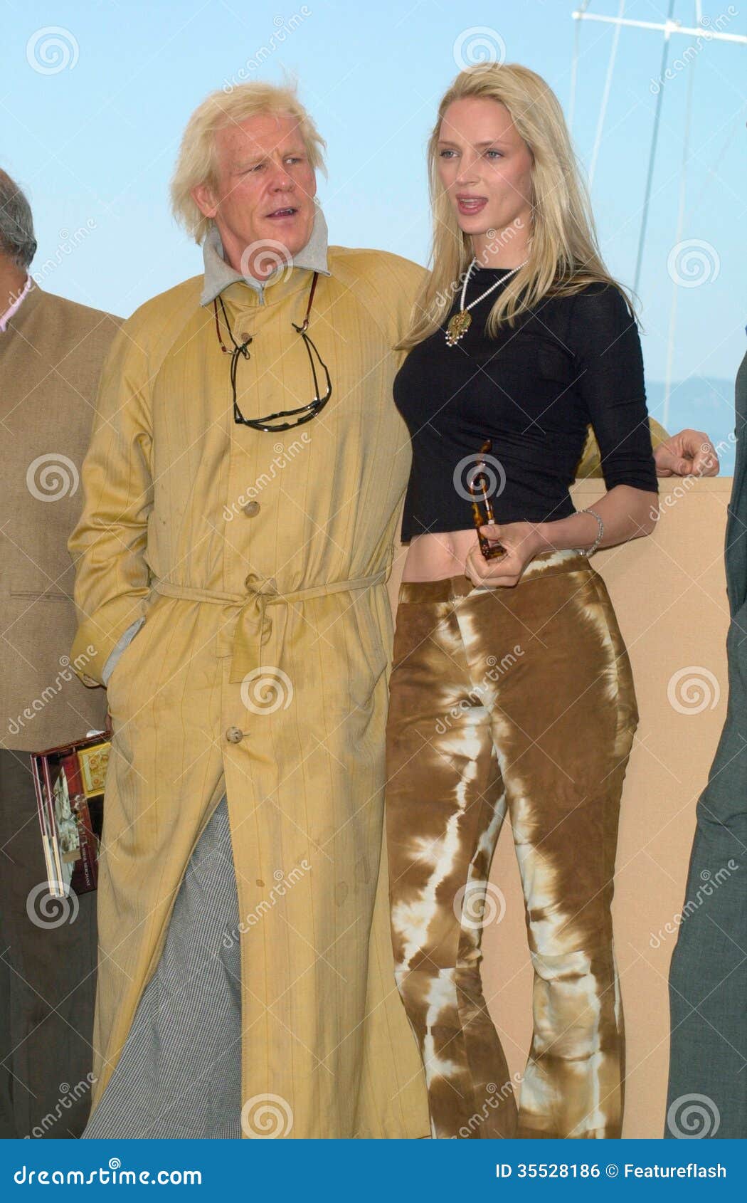 Nick Nolte, Uma Thurman foto editorial. Imagen de canas - 35528186