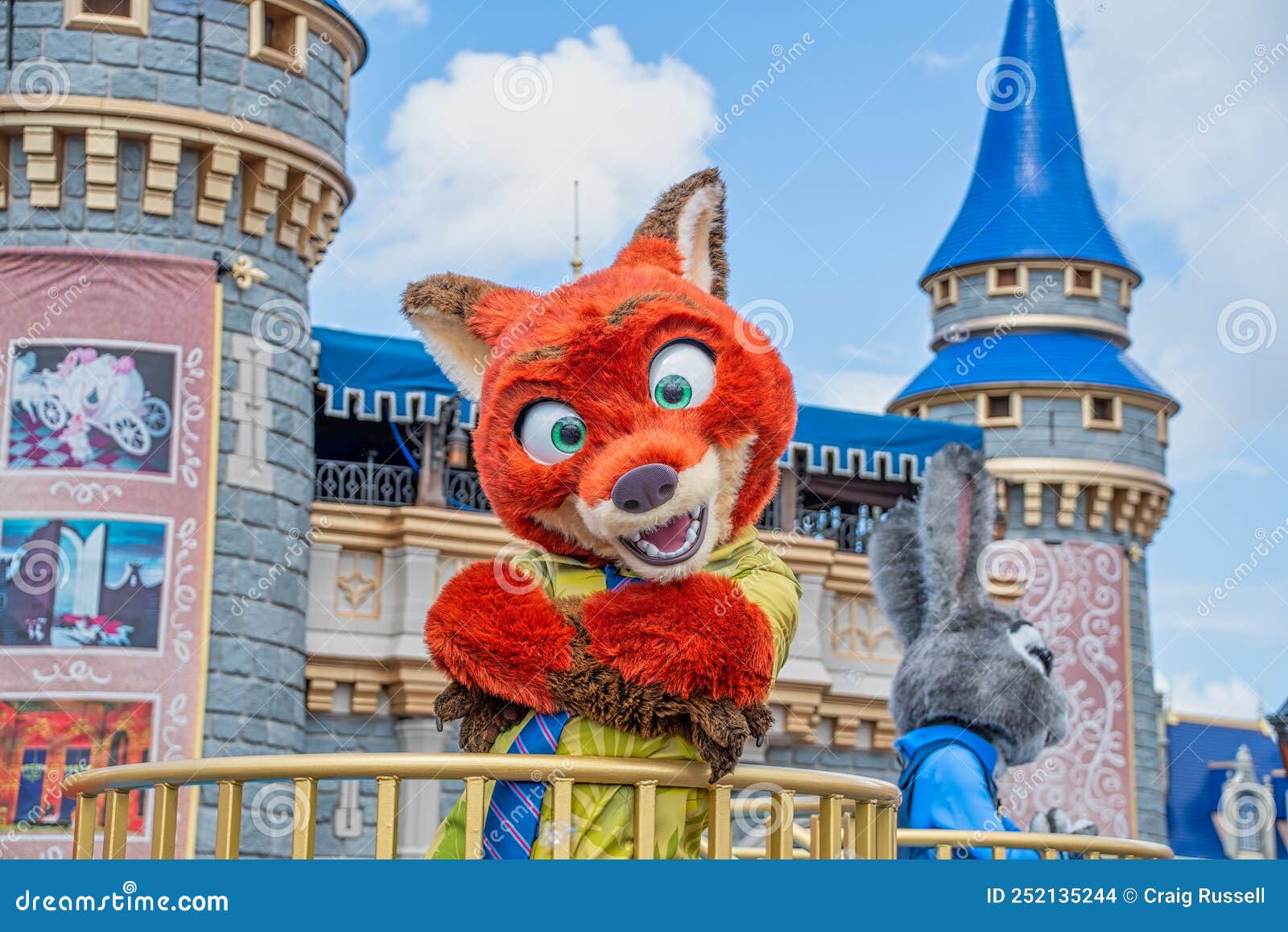 Nick Wilde Character at DIsney Magic Kingdom Editorial Stock Image ...