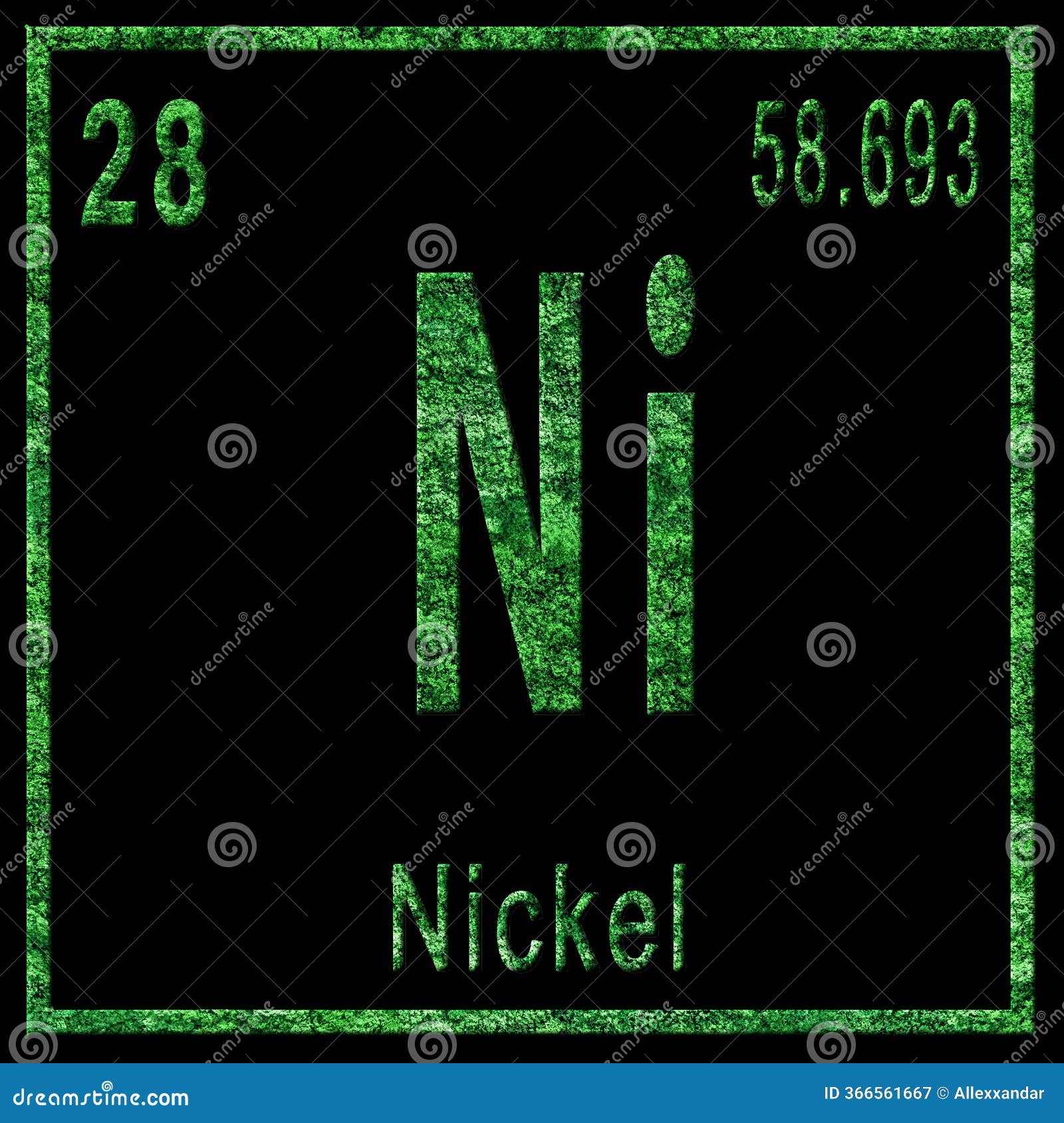 Nickel, Chemical Element Of The Periodic Table Vector | CartoonDealer ...