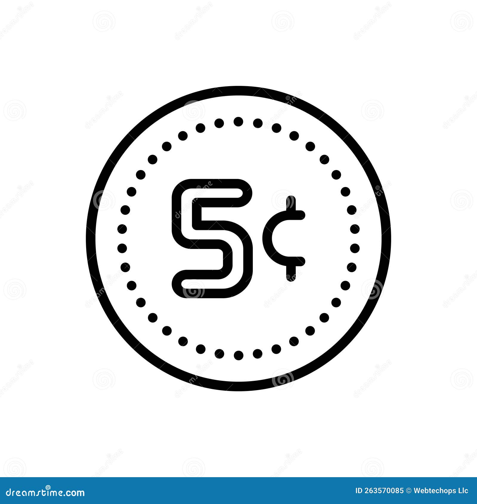 Black Line Icon for Nickel, Atom and Atomic Stock Vector - Illustration ...