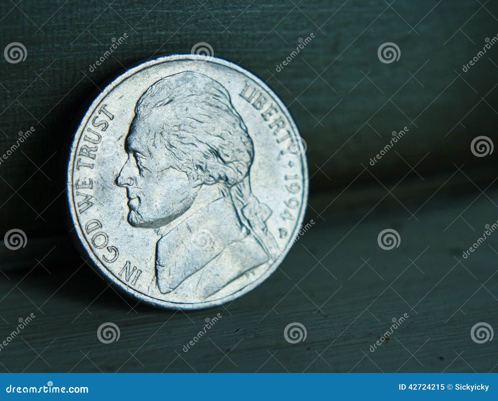 Nickel stock image. Image of nickel, cents, currency - 42724215