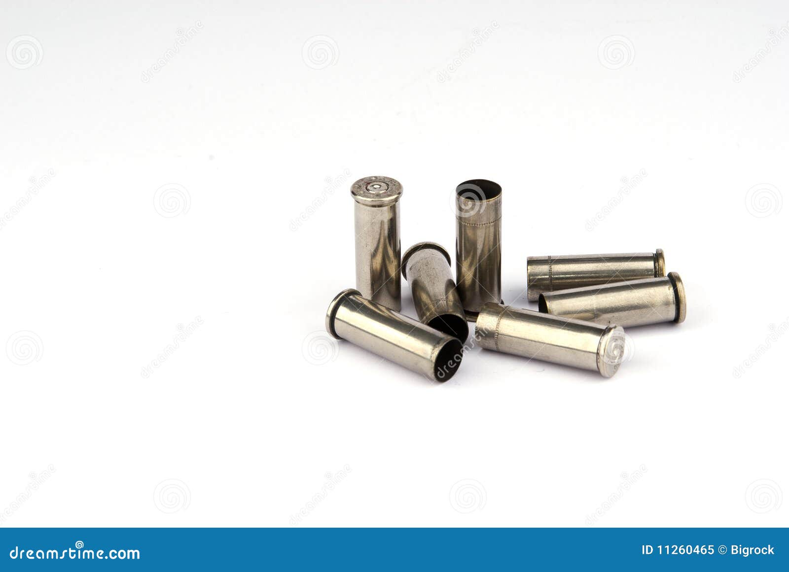 .38 Special Shell Casings Isolated On White Background Stock Image ...