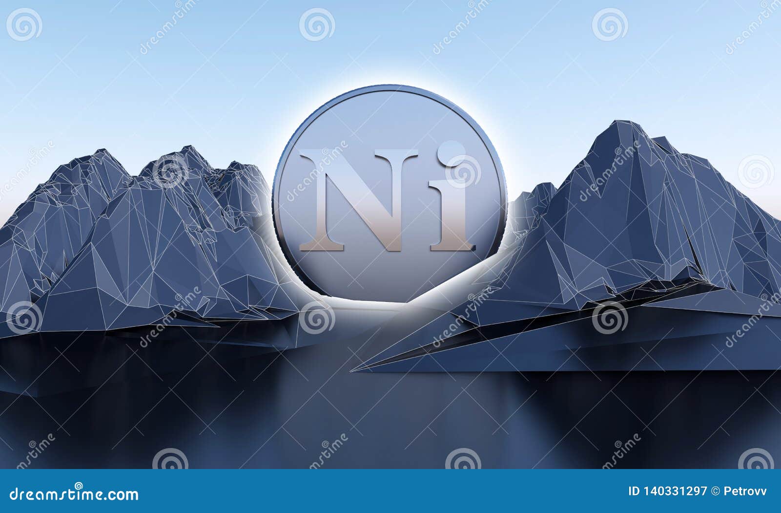 Nickel Symbol. Chemical Element Of The Periodic Table. Vector Stock ...