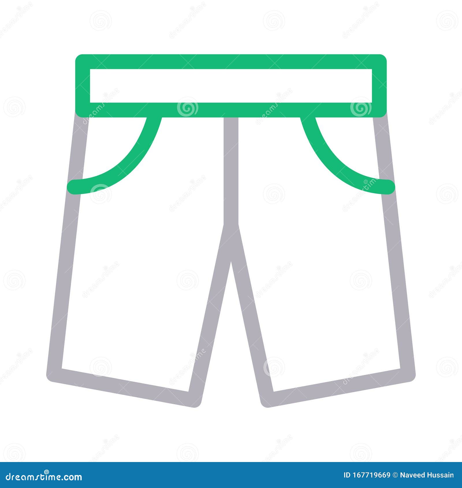 Nicker color line icon stock illustration. Illustration of clothing ...