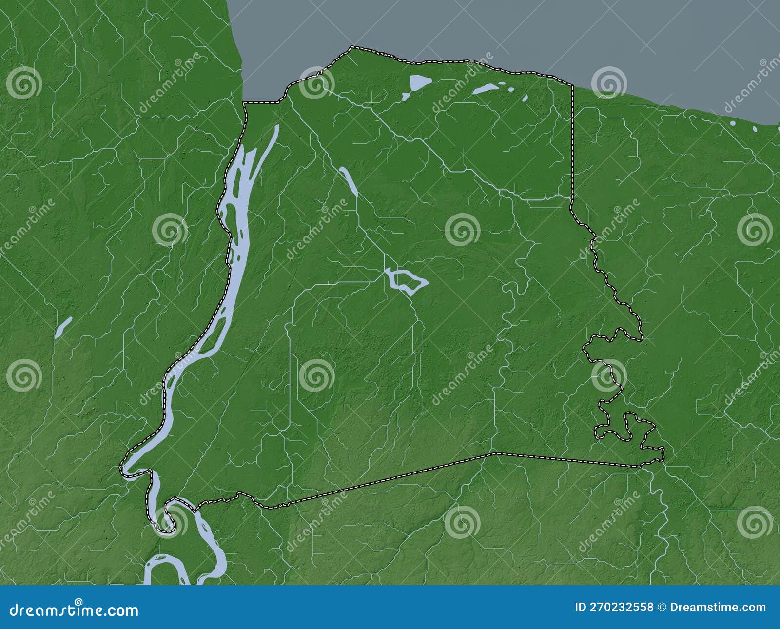 Nickerie, Suriname. Wiki. No Legend Stock Illustration - Illustration ...