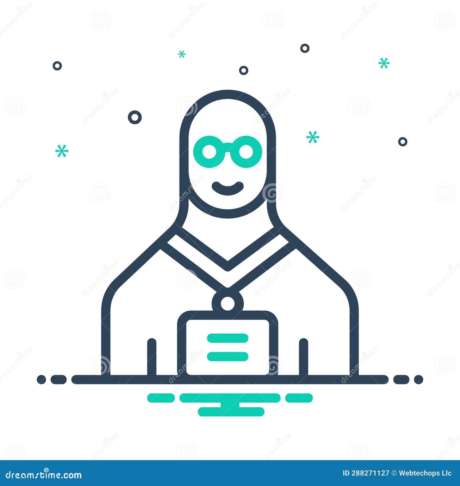 Mix Icon for Nickname, User and Title Stock Vector - Illustration of ...