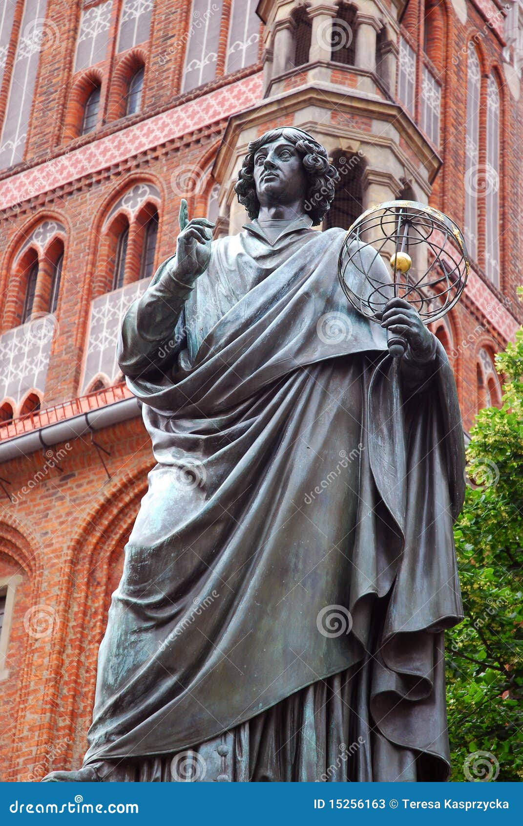 Nicolaus Copernicus Monument in Torun Stock Image - Image of space ...