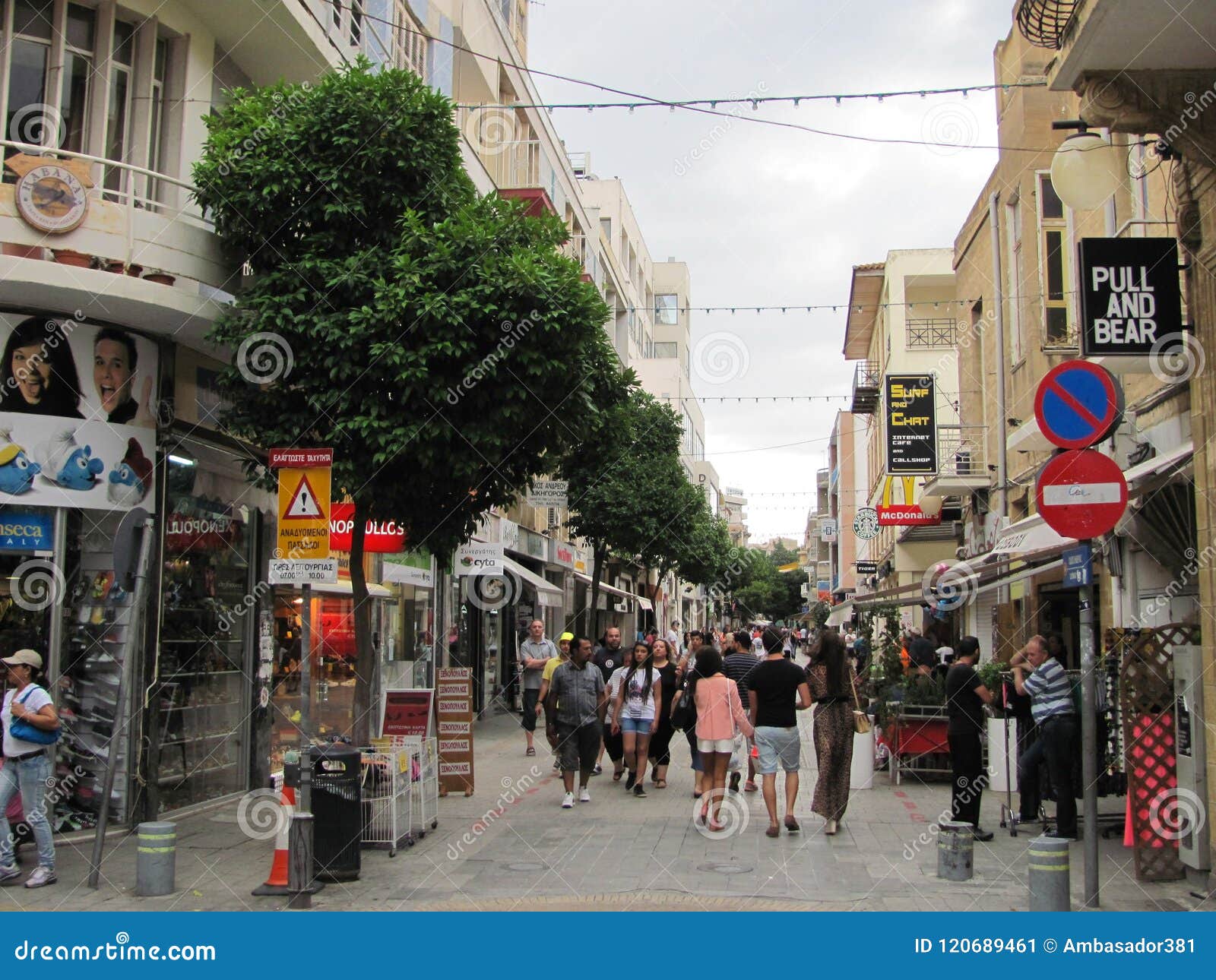 A Street View in Nicosia, Cyprus Editorial Photo - Image of houses ...