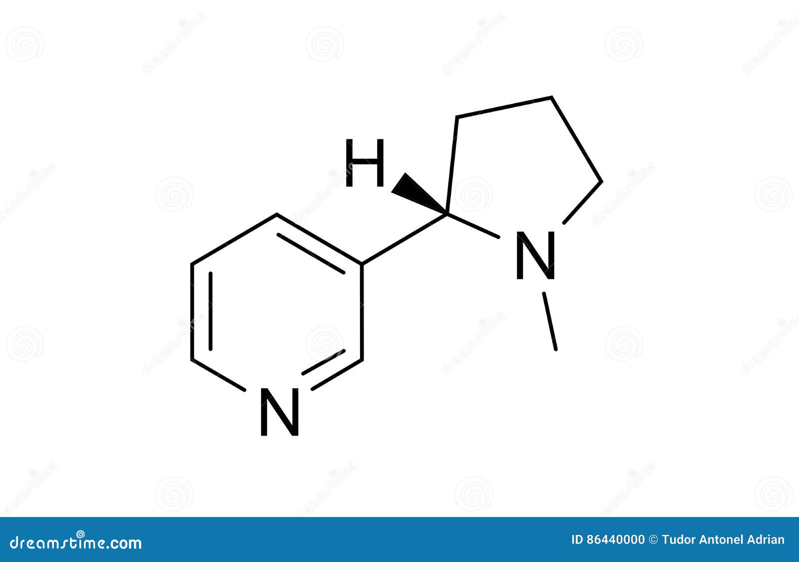 Nicotine Chemical Molecular Structure Stock Photo | CartoonDealer.com ...