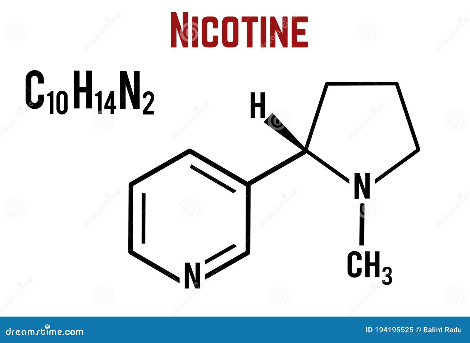 Nicotine Chemical Formula, Vector Illustration | CartoonDealer.com ...